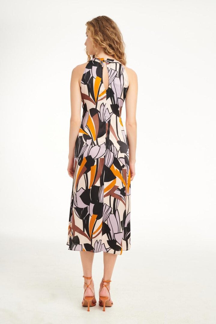 SLEEVELESS PRINTED DRESS - GeminiBoutique